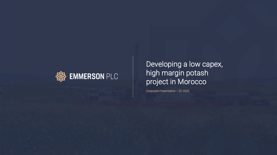 Investment Case Emmerson Plc